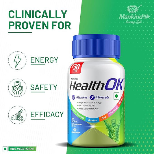 Health OK | Best MultiVitamin Supplement For Men and Women
