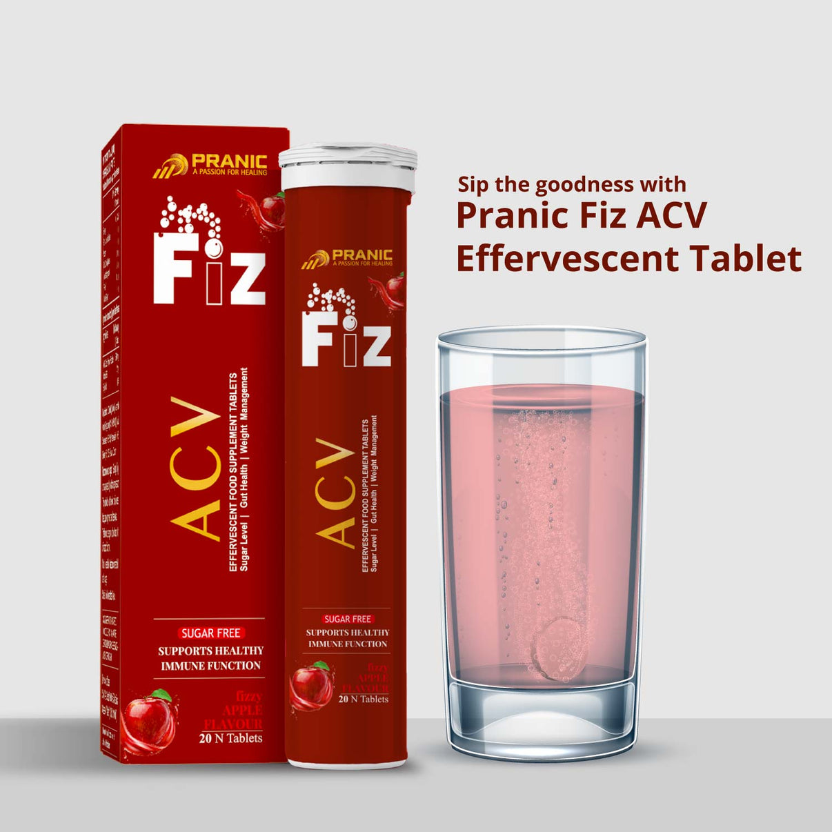 Pranic Fiz ACV Effervescent Tablet | Best Weight Loss Tablets