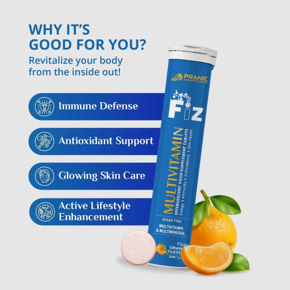 Pranic Fiz Multivitamin Effervescent Tablets | Overall Health Tablets
